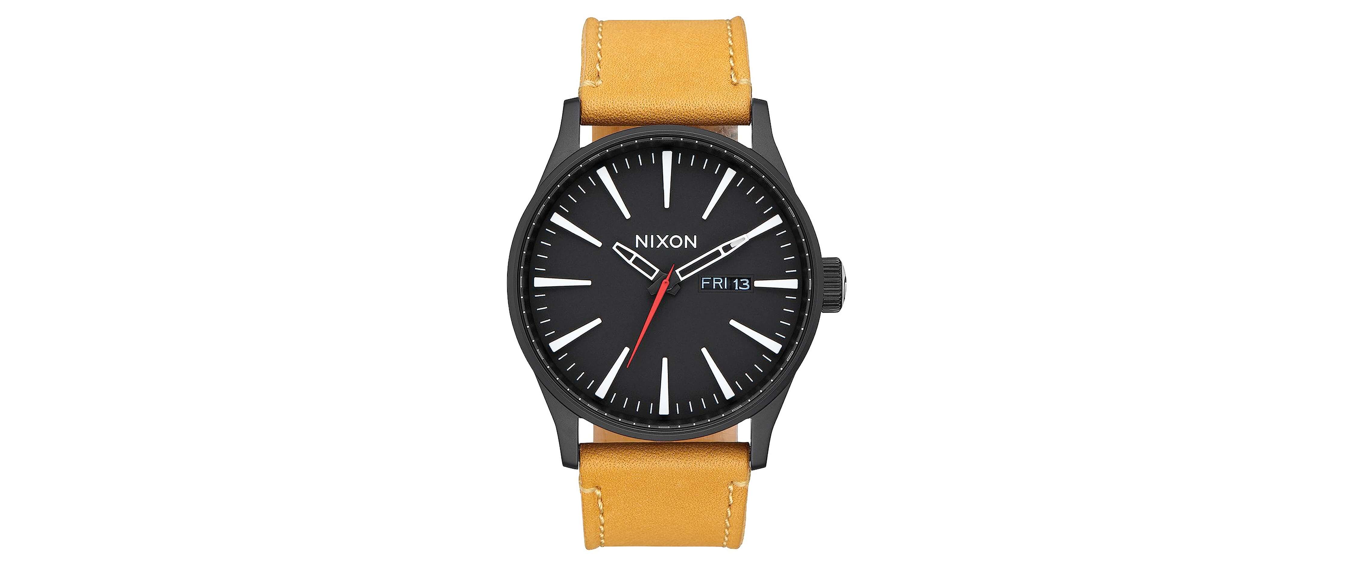 Nixon The Sentry Watch - Men's Watches in All Black Goldenrod | Buckle
