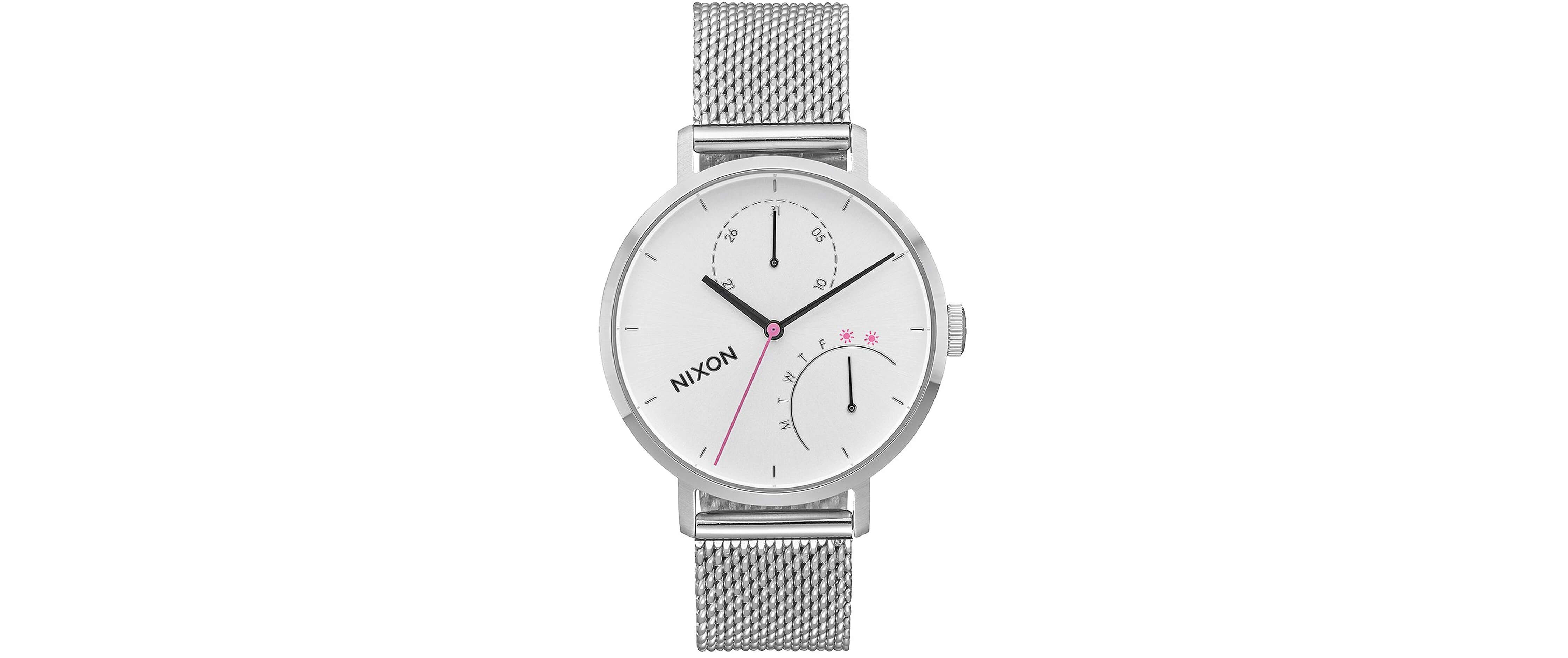 Nixon The Clutch Watch - Women's Watches in All Silver | Buckle