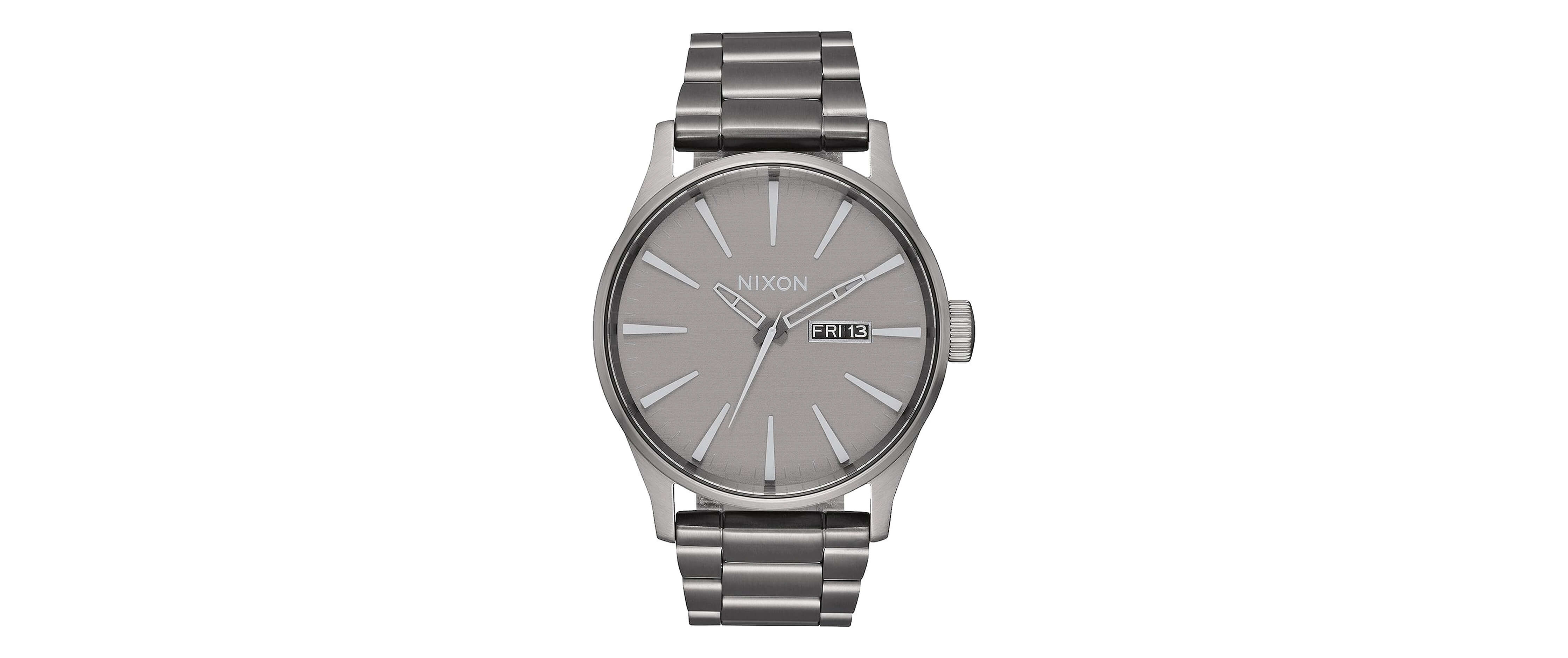 Nixon The Sentry Watch - Men's Watches in All Gunmetal Gray | Buckle