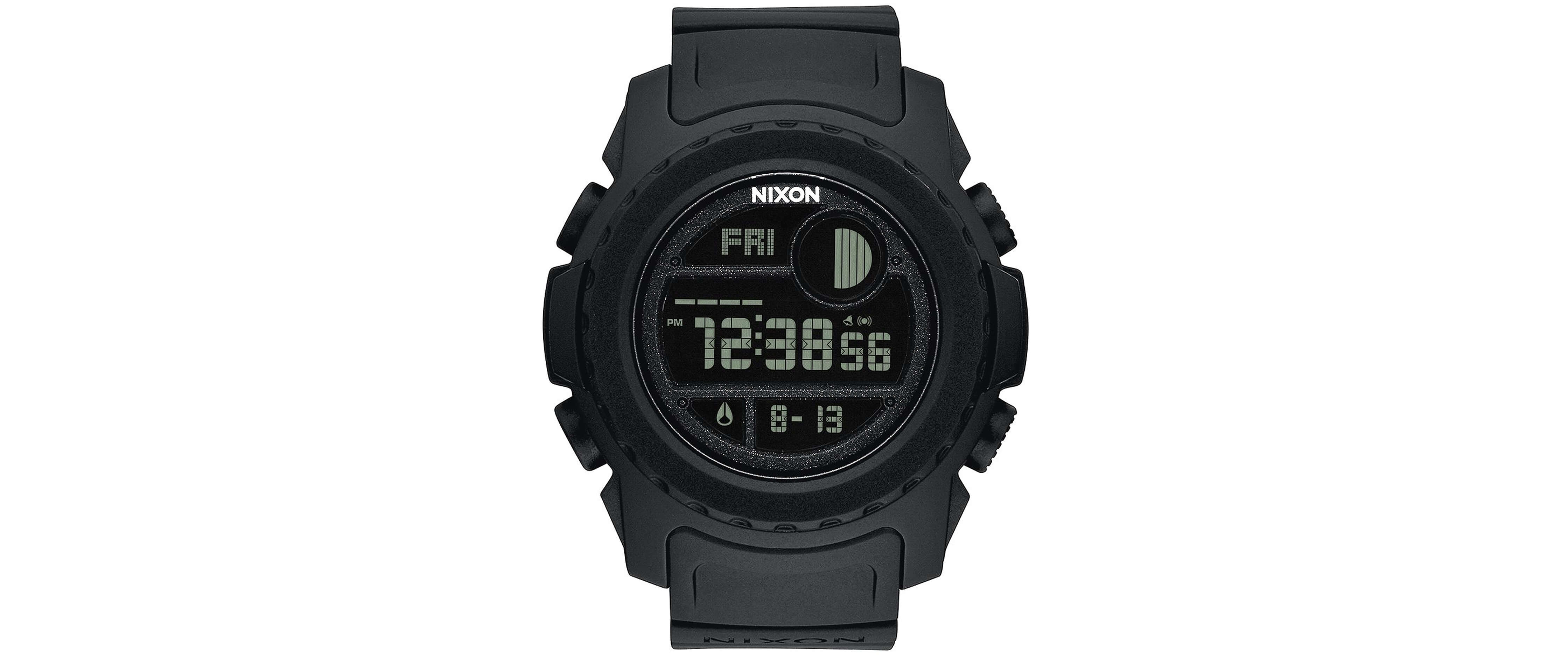 Nixon The Super Unit Watch - Men's Watches in All Black | Buckle