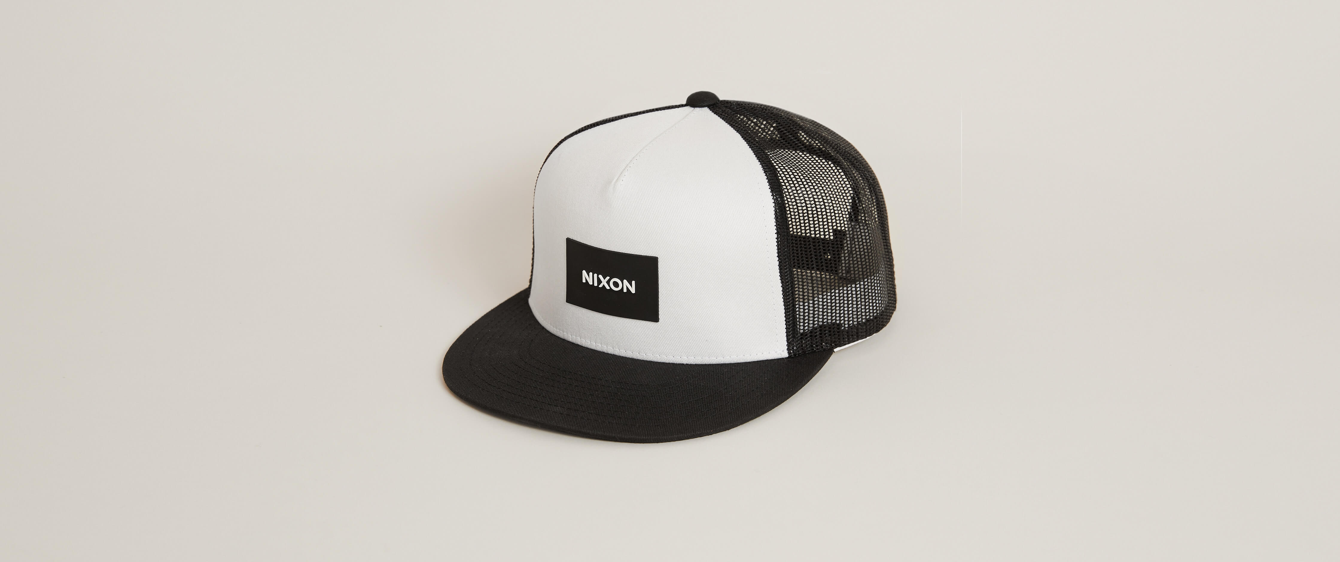 Nixon Team Trucker Hat - Men's Hats in Black White | Buckle