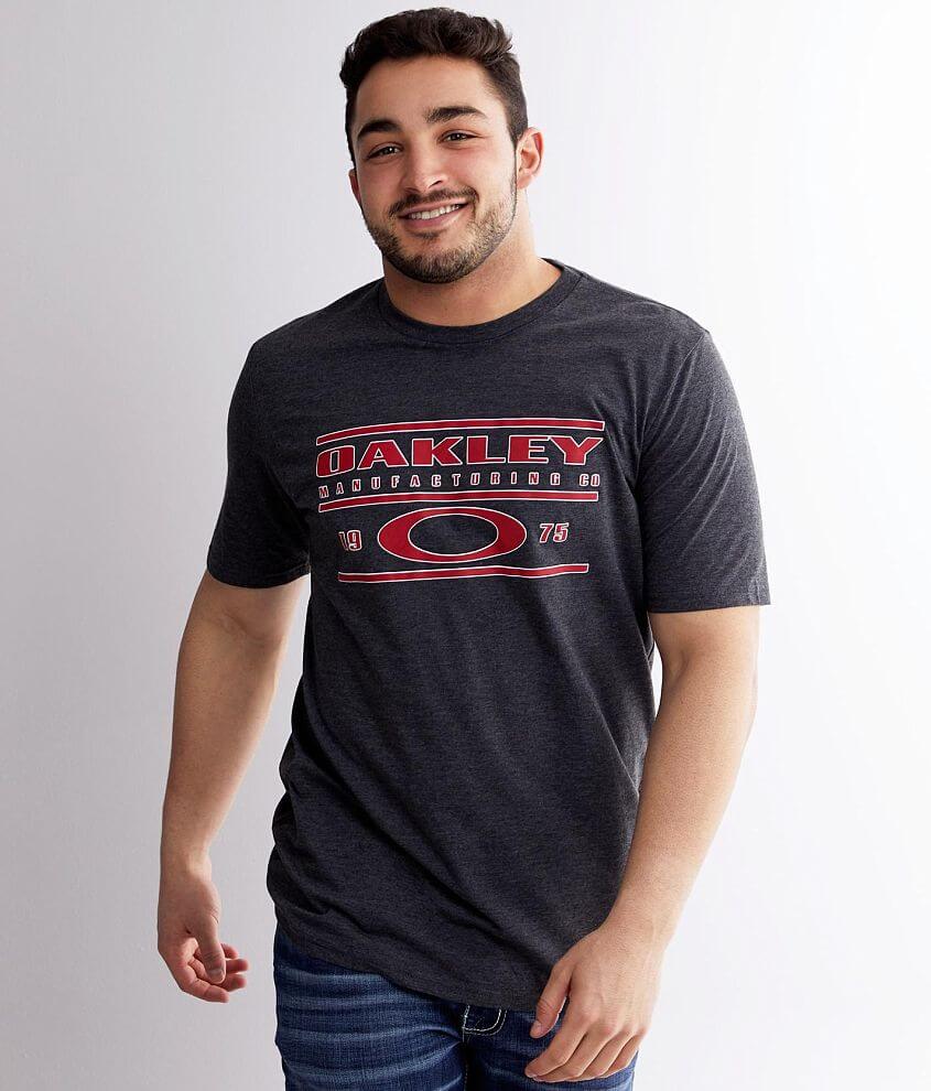 Oakley Stacked Logo T-Shirt - Men's T-Shirts in Heather Black | Buckle