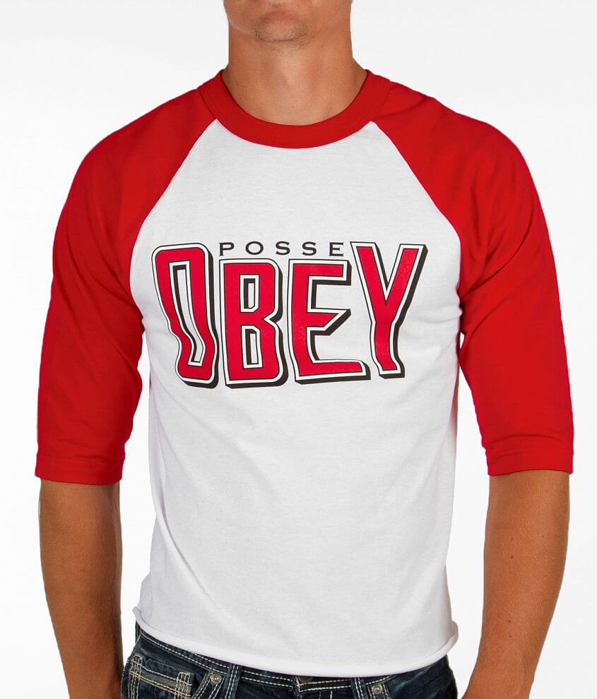 OBEY Snake Bite T-Shirt - Men's T-Shirts in White Red | Buckle