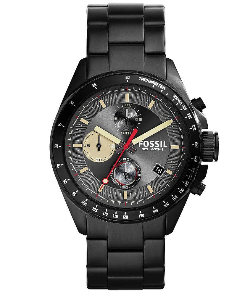 Fossil Decker Watch - Men's Watches in Black | Buckle