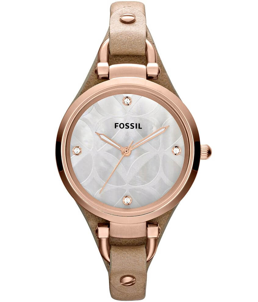 Fossil Georgia Watch - Women's Watches in Sand Rose Gold | Buckle