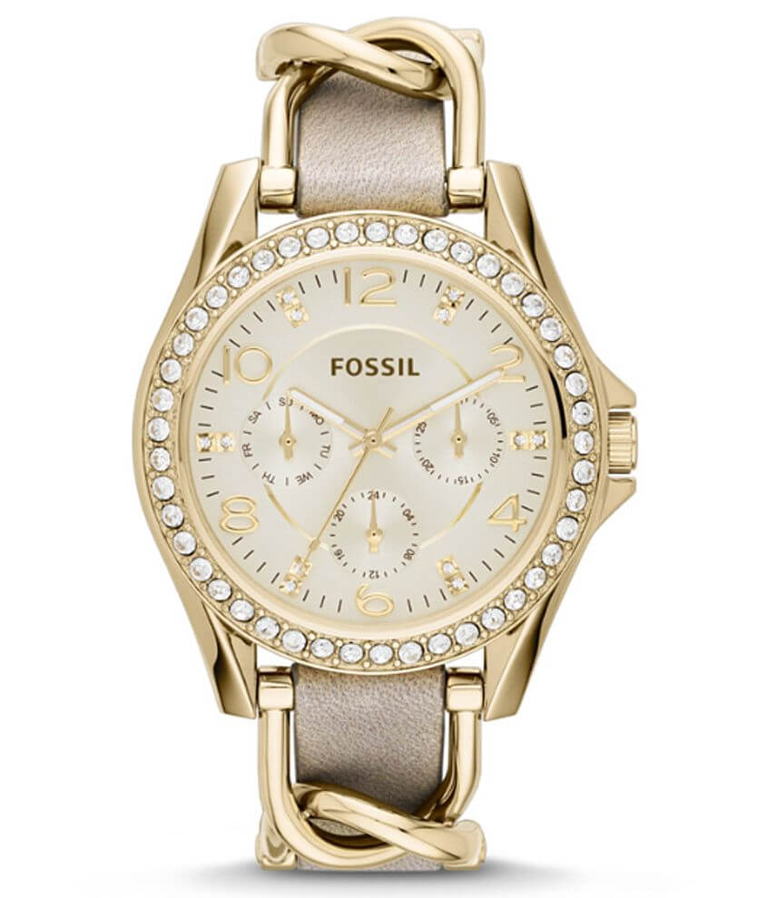 Fossil Riley Watch - Women's Watches in Gold | Buckle