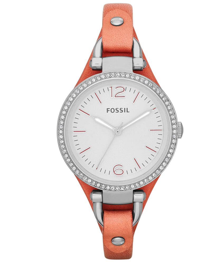 Fossil Georgia Watch - Women's Accessories in Coral | Buckle