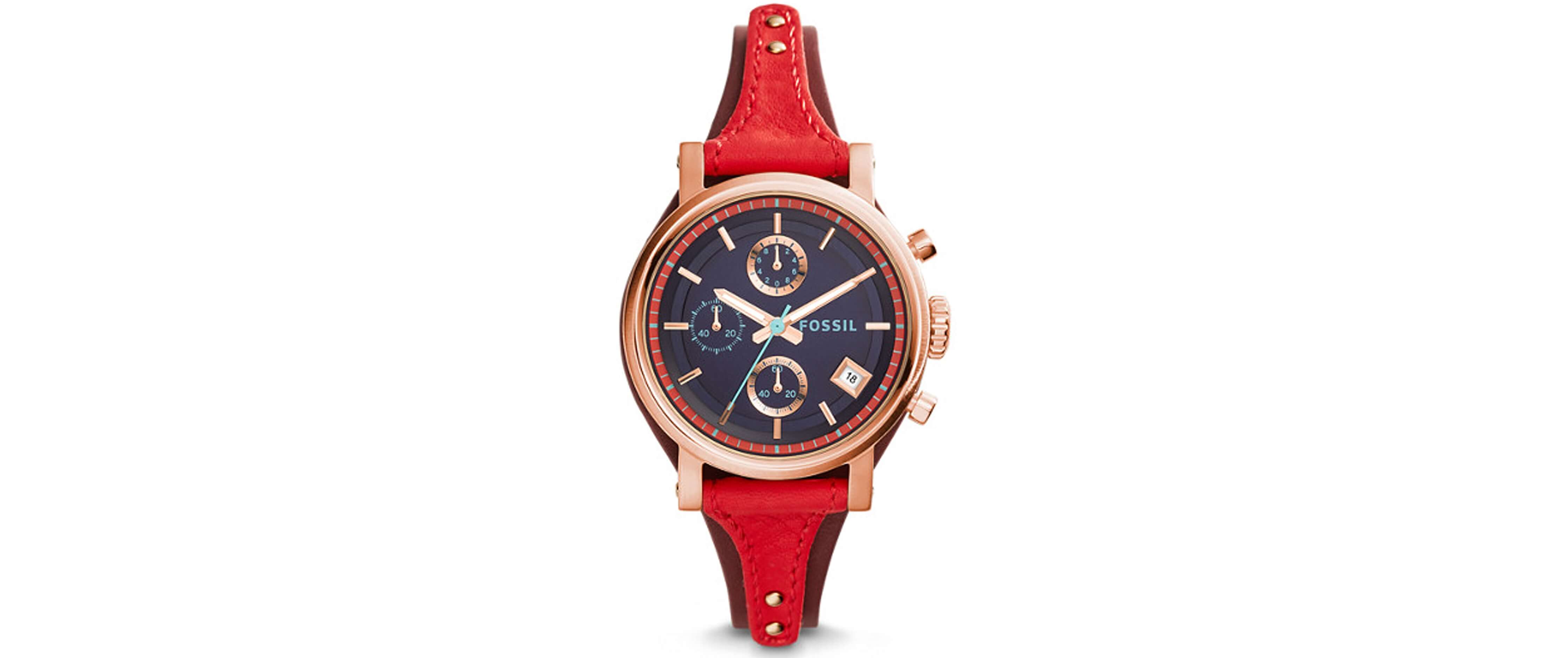 Fossil Original Boyfriend Watch - Women's Watches in Red Gold | Buckle