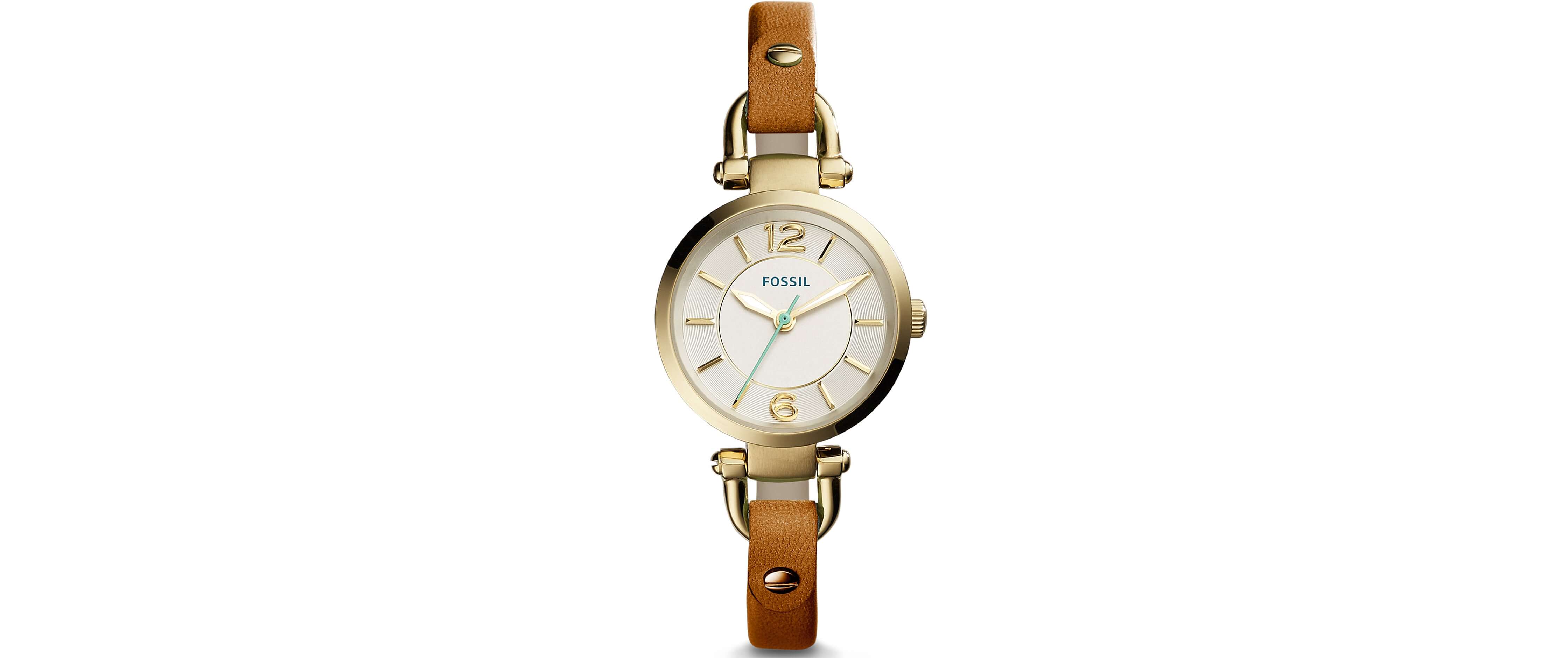 Fossil Georgia Watch - Women's Watches in Brown Gold | Buckle
