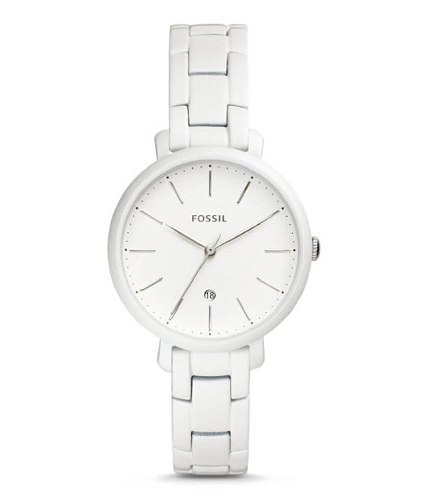 Fossil Round Watch - Women's Watches in White | Buckle