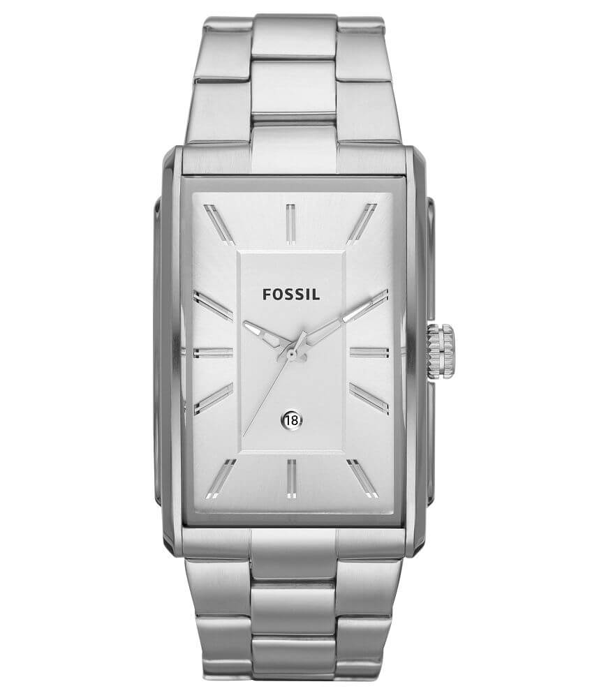Fossil Shiny Matte Watch - Men's Watches in Silver | Buckle