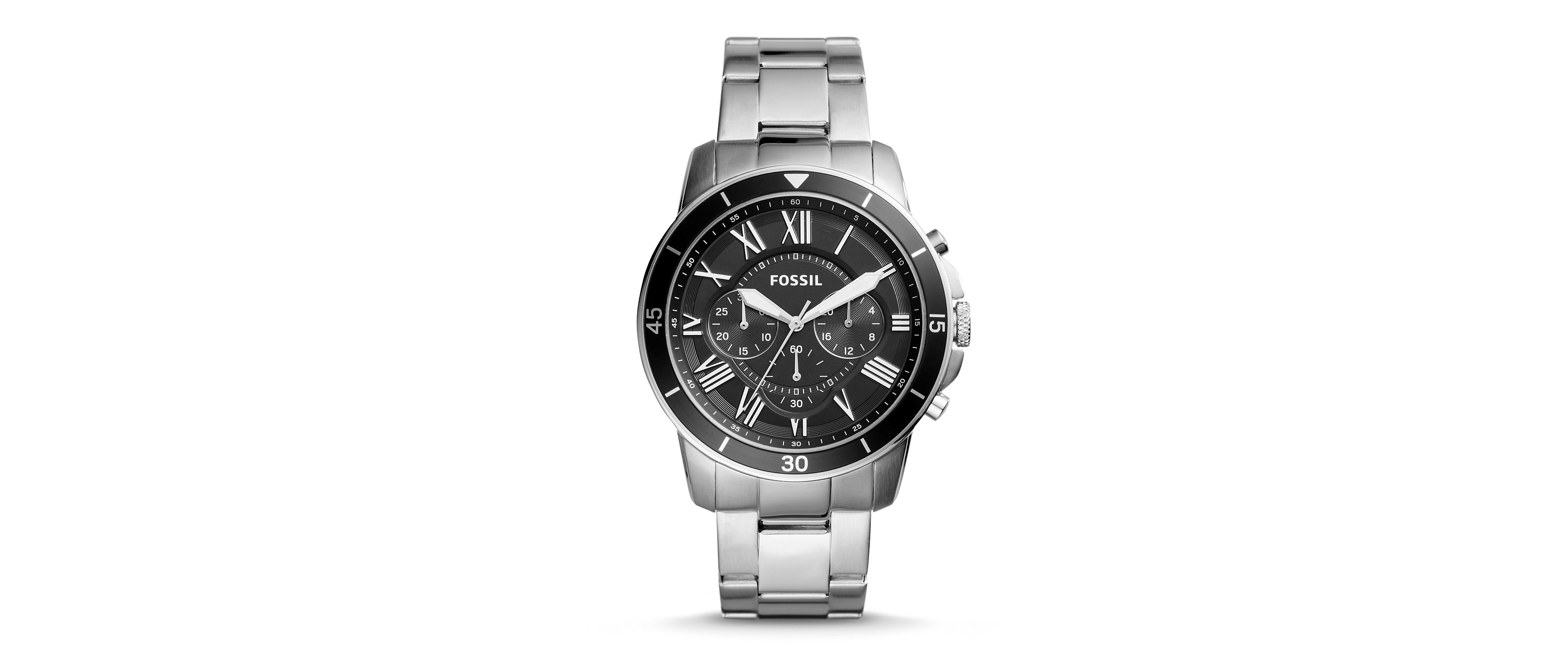 Fossil Grant Watch - Men's Watches in Silver | Buckle