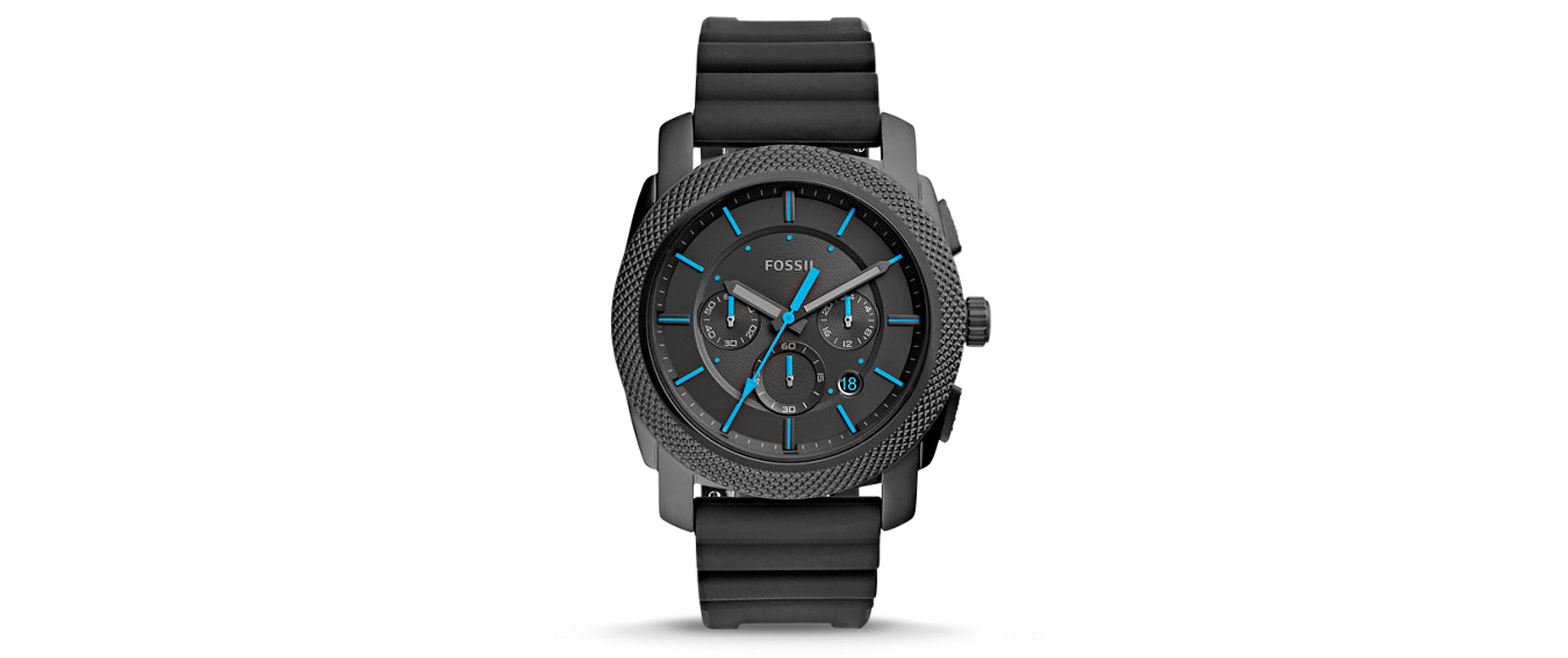 Fossil Machine Watch - Men's Watches in Black | Buckle