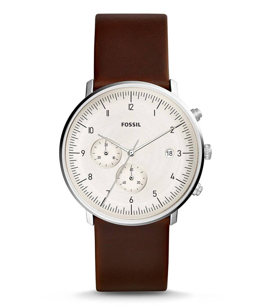 Fossil Chase Timer Chronograph Watch - Men's Watches in Brown | Buckle
