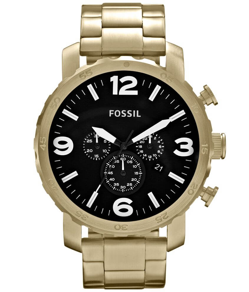 Fossil Nate Watch - Men's Watches in Golden | Buckle