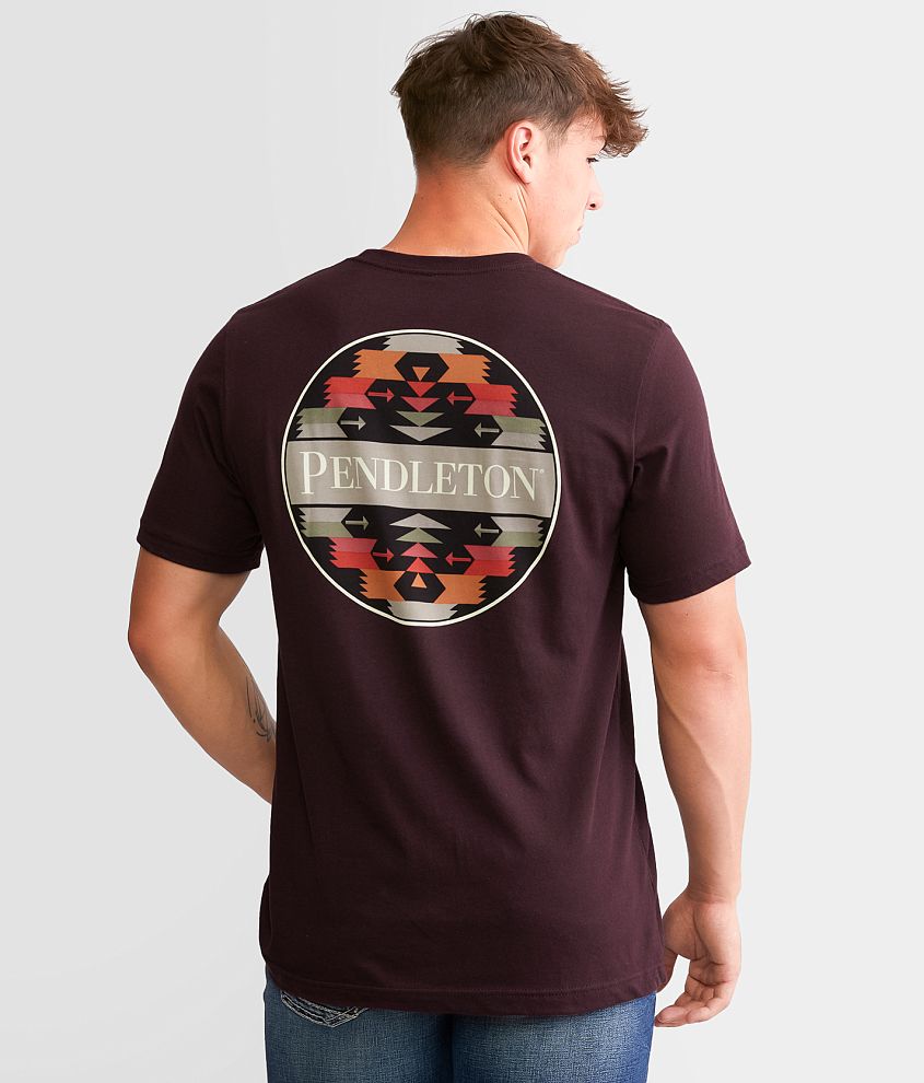 Pendleton Bridge Creek Circle T-Shirt - Men's T-Shirts in Oxblood | Buckle