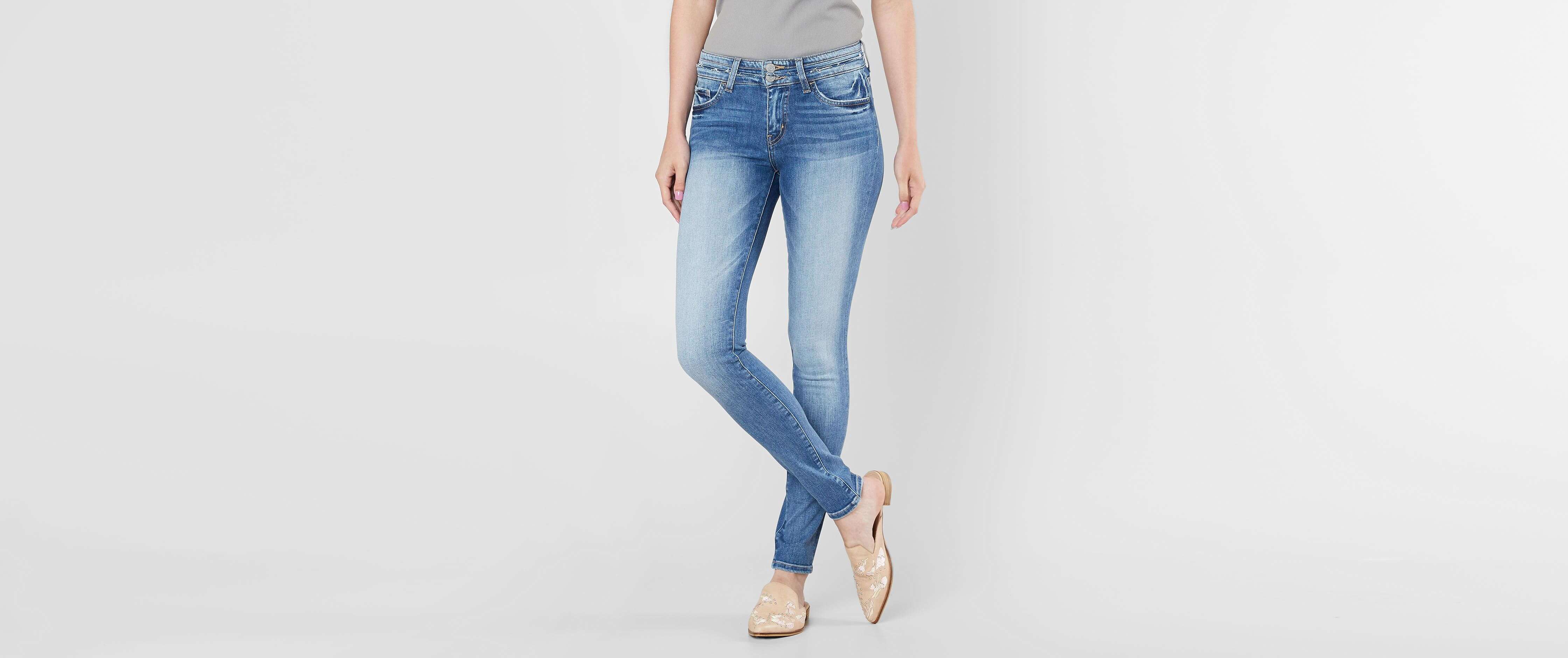 Bridge by GLY Mid-Rise Skinny Stretch Jean - Women's Jeans in Blue Buzz ...
