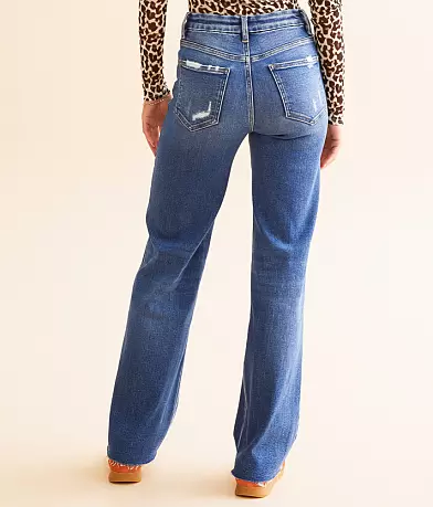 Flying Monkey High Rise Classic Straight Stretch Jean - Women's Jeans ...