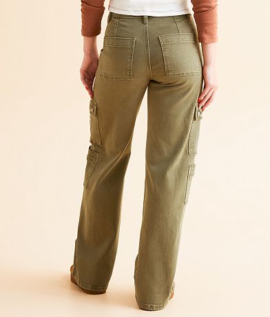 Flying Monkey High Rise Wide Leg Stretch Cargo Pant - Women's Pants in ...