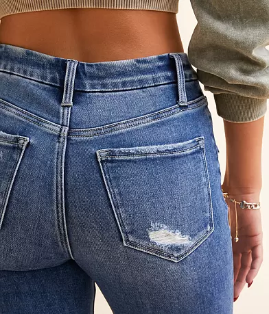 Flying Monkey High Rise Flare Stretch Jean - Women's Jeans in Radiance ...