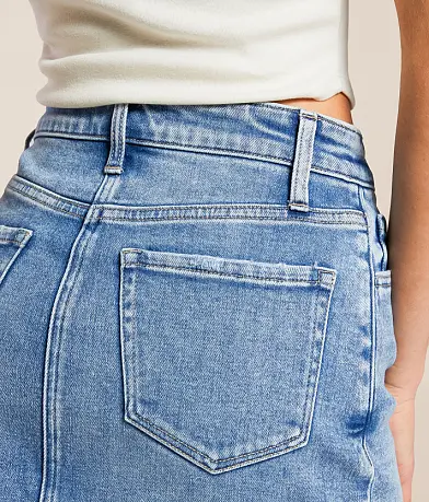 VERVET Claudia Denim Stretch Mini Skirt - Women's Skirts in Daringly ...