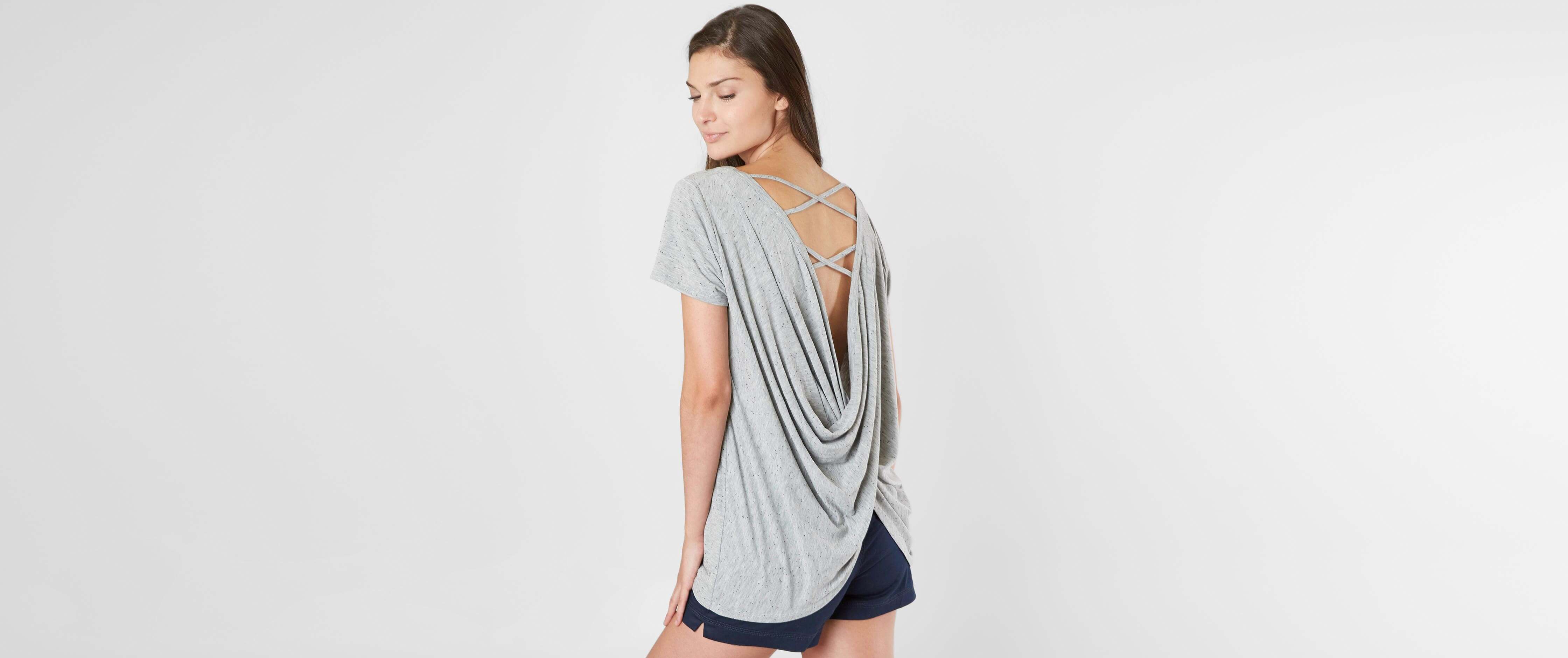 Daytrip Tulip Back Top - Women's Shirts/Blouses in Heather Grey | Buckle
