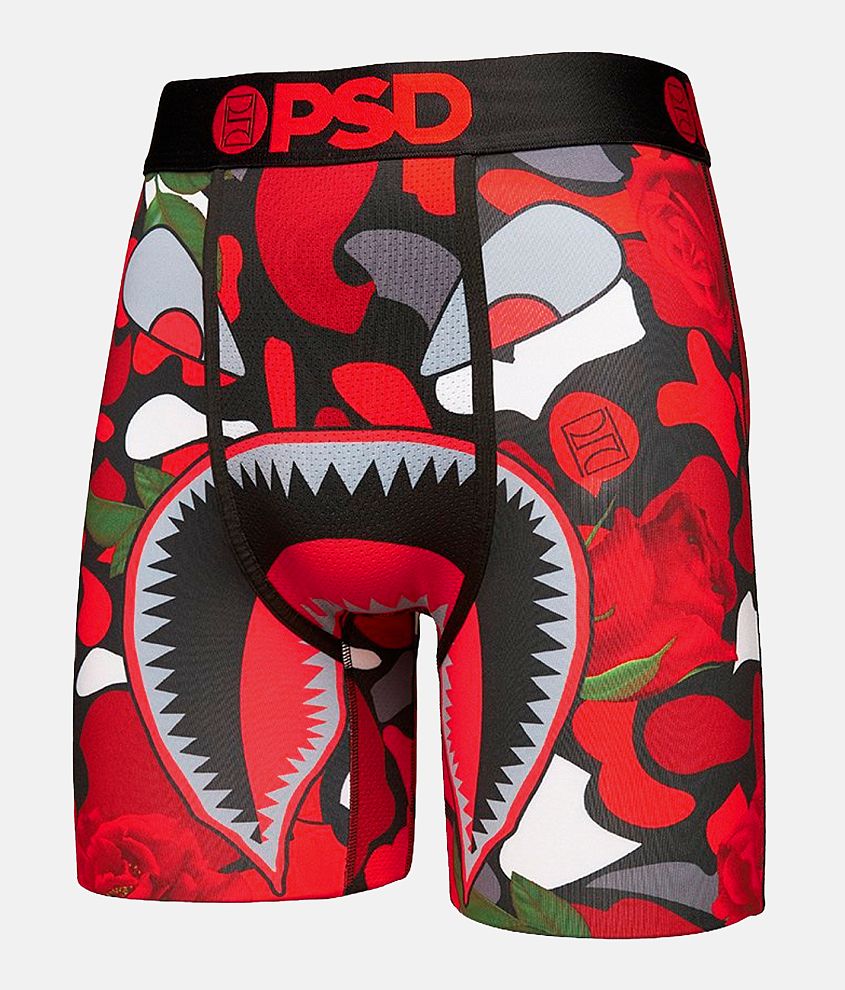 Psd Warface Rose Stretch Boxer Briefs Mens Boxers In Red Buckle