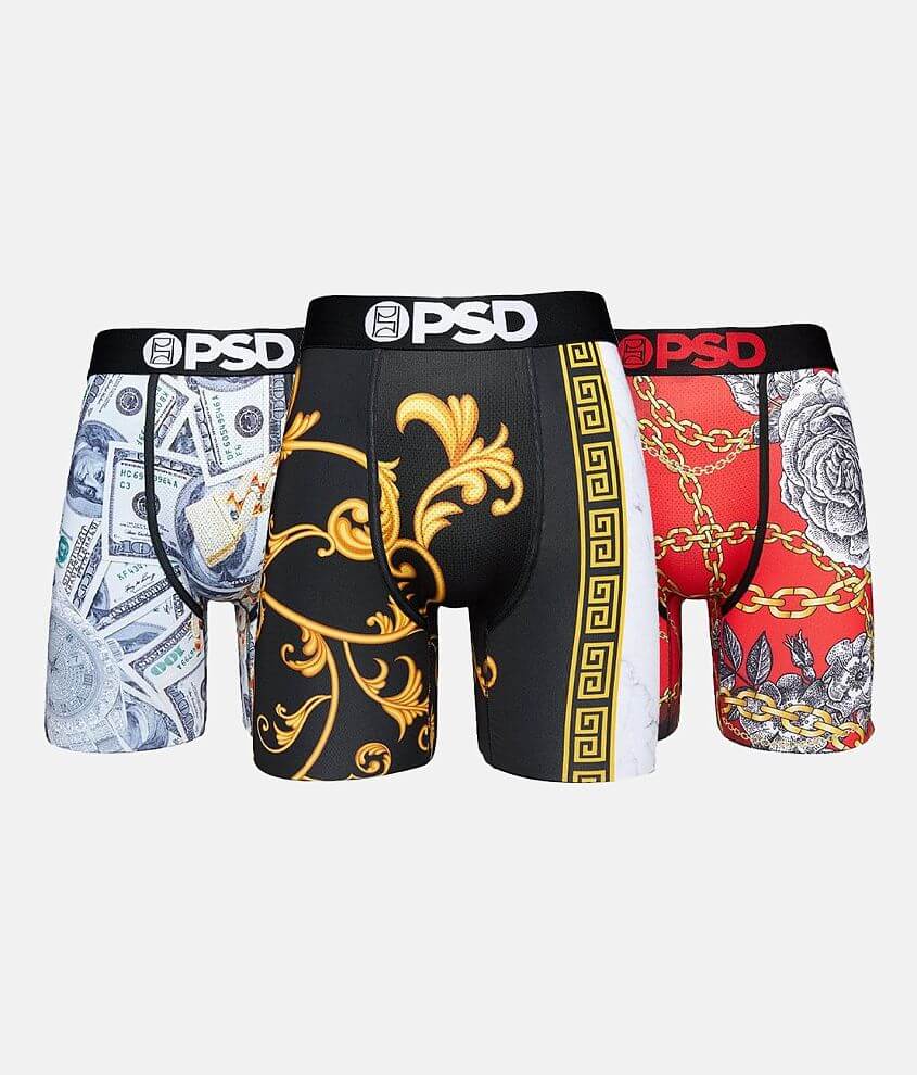 PSD 3 Pack Luxurious Stretch Boxer Briefs - Men's Boxers in Multi | Buckle