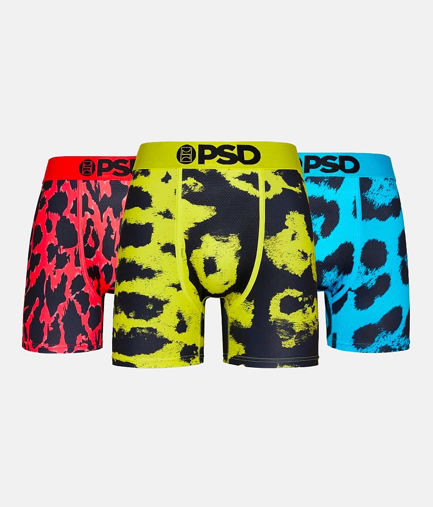 PSD Animal Instinct 3 Pack Stretch Boxer Briefs - Men's Boxers in Multi ...