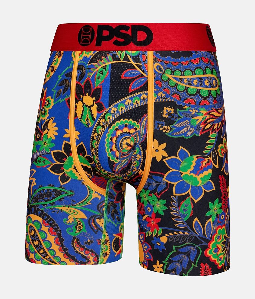 Psd Paisley Pop Stretch Boxer Briefs Mens Boxers In Multi Buckle