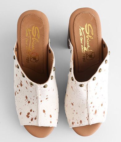 Sbicca Crowley Leather Clog Mule - Women's Shoes in Dapple | Buckle