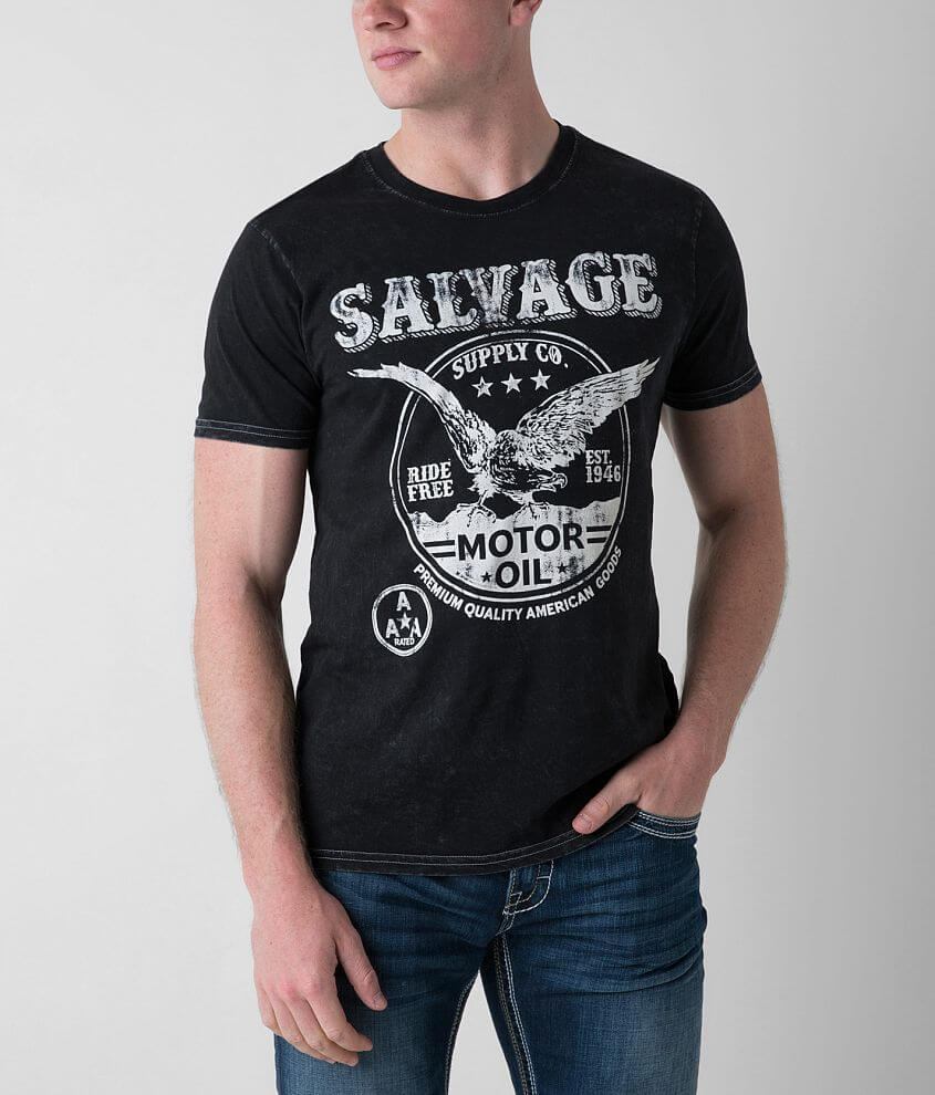 Salvage Stamp T-Shirt - Men's T-Shirts in Black | Buckle