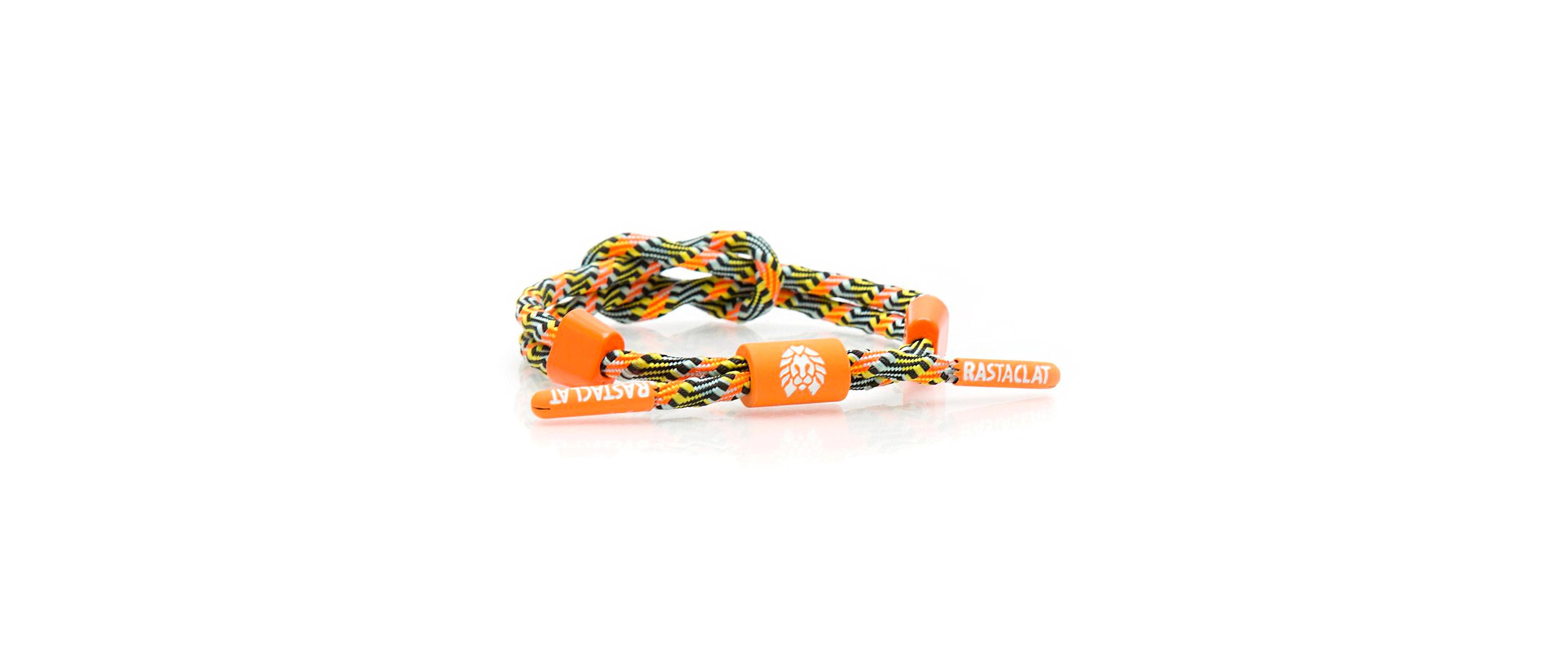 Rastaclat Fiji Bracelet - Men's Jewelry in Yellow Orange White | Buckle
