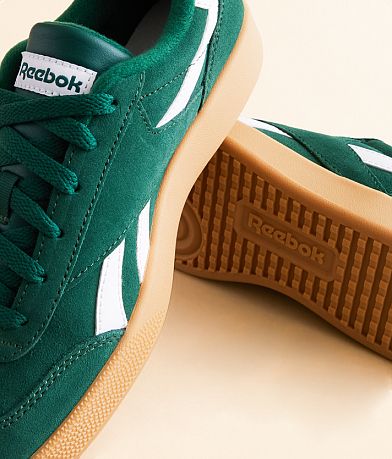 Reebok® Smash Edge Leather Sneaker - Women's Shoes in Dark Green White ...