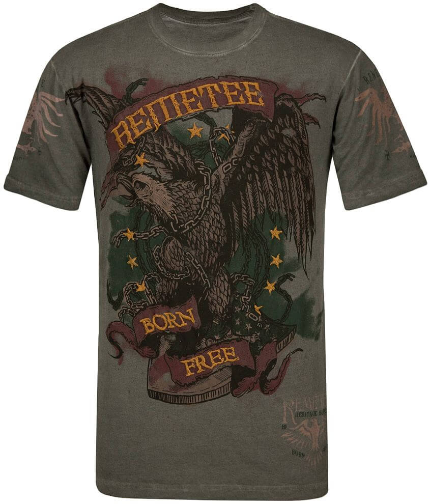 Remetee Break The Chains T-Shirt - Men's T-Shirts in Black Oil Stain ...