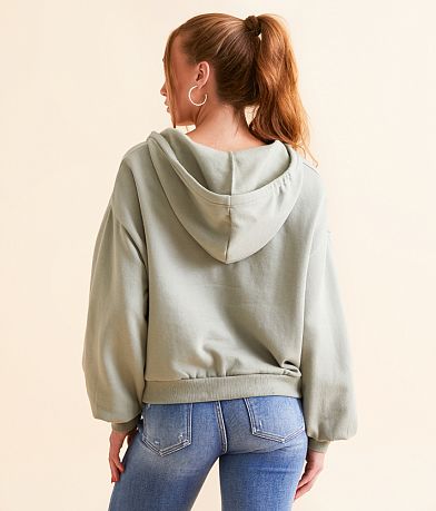 Risen Boxy Hooded Sweatshirt - Women's Sweatshirts in Sage | Buckle