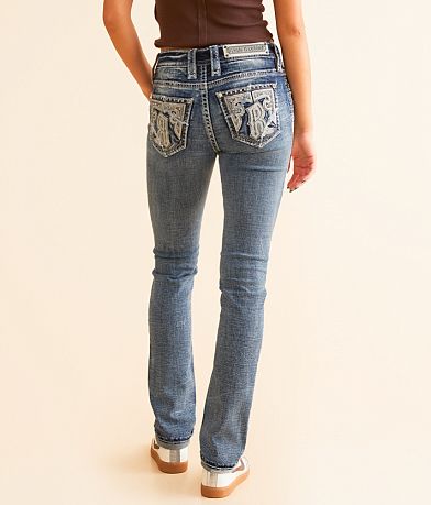 Rock Revival Bridget Mid-Rise Straight Stretch Cuffed Jean - Women's ...