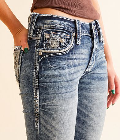 Rock Revival Bridget Mid-Rise Straight Stretch Cuffed Jean - Women's ...