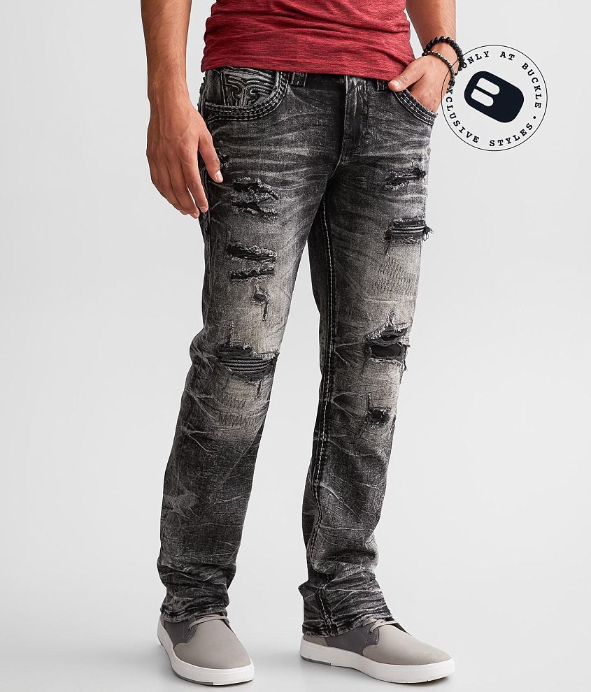 Rock Revival Ronan Straight Stretch Jean - Men's Jeans in Ronan J202 ... Rock Revival Ronan Straight Stretch Jean - Men's Jeans in Ronan J202 ...