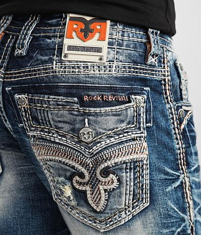 Rock Revival Tan Relaxed Taper Stretch Jean - Men's Jeans in Tan EQ201 ...