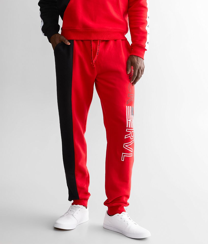 Rock Revival Tyree Jogger - Men's Pants in Red Black | Buckle