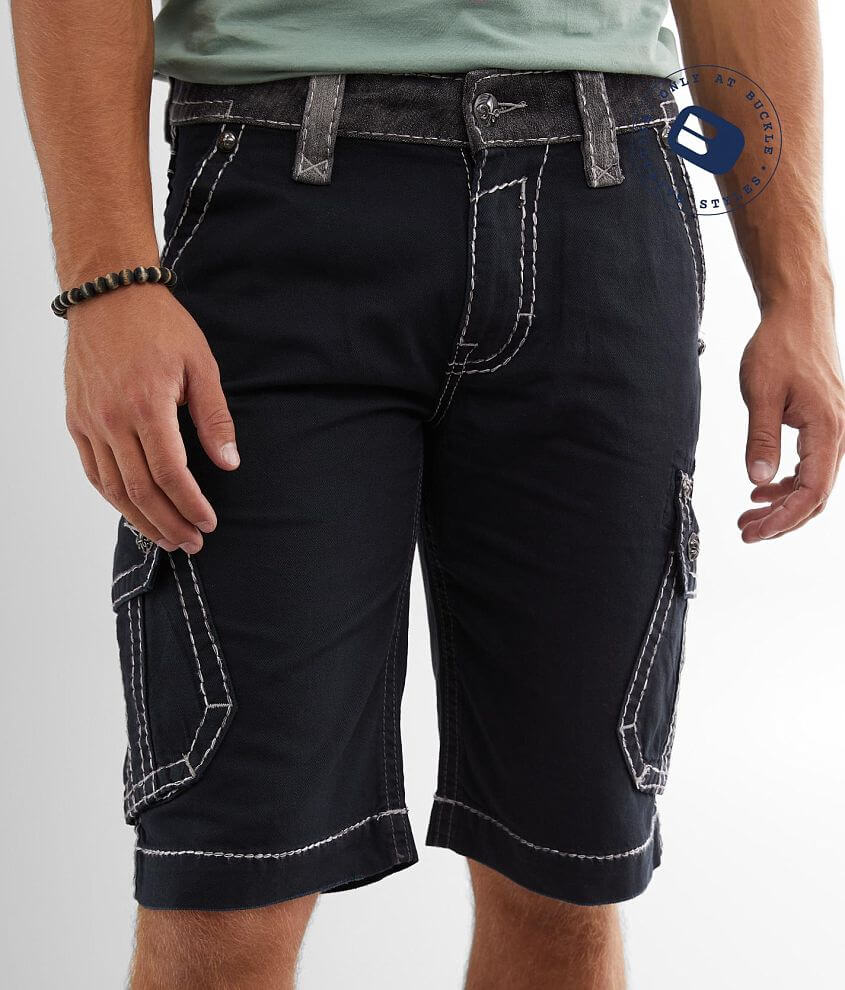 Rock Revival Classic Cargo Short - Men's Shorts in Black | Buckle