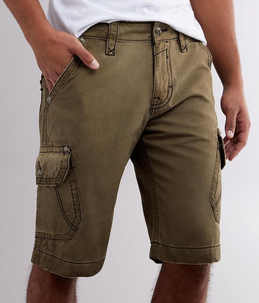 Rock Revival Classic Washed Cargo Short - Men's Shorts in Khaki | Buckle