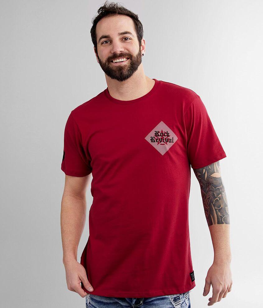 Rock Revival Malta T-Shirt - Men's T-Shirts in Red | Buckle