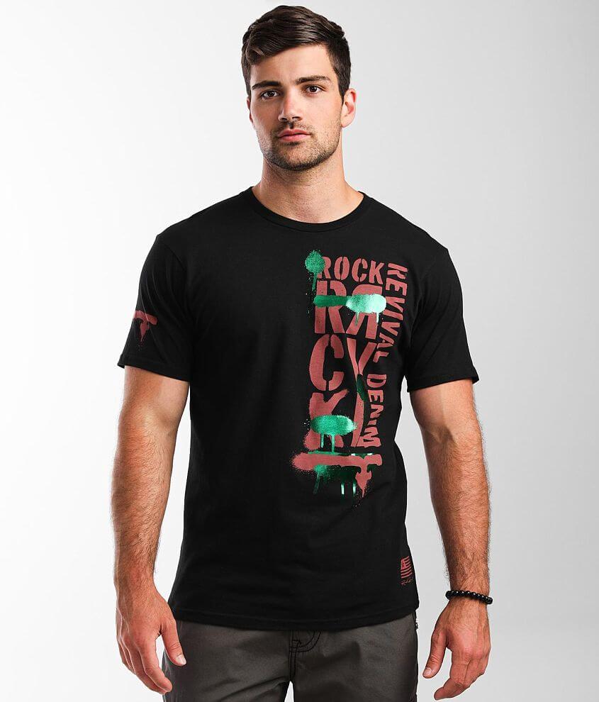 Rock Revival Robbie T-Shirt - Men's T-Shirts in Black | Buckle