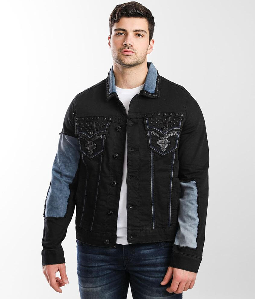 Rock Revival Dohney Pieced Denim Stretch Jacket - Men's Coats & Jackets ...