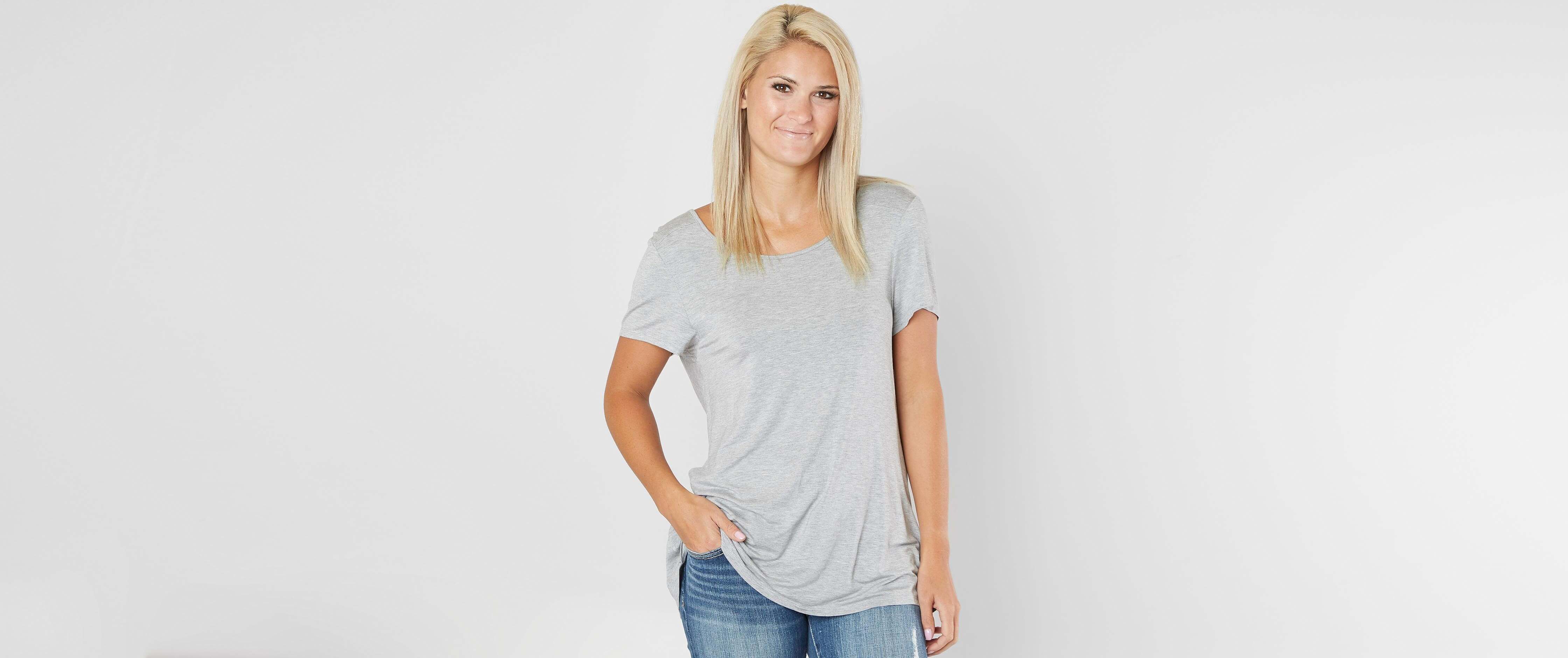 red by BKE Cowl Open Back Top - Women's Shirts & Blouses in Heather ...