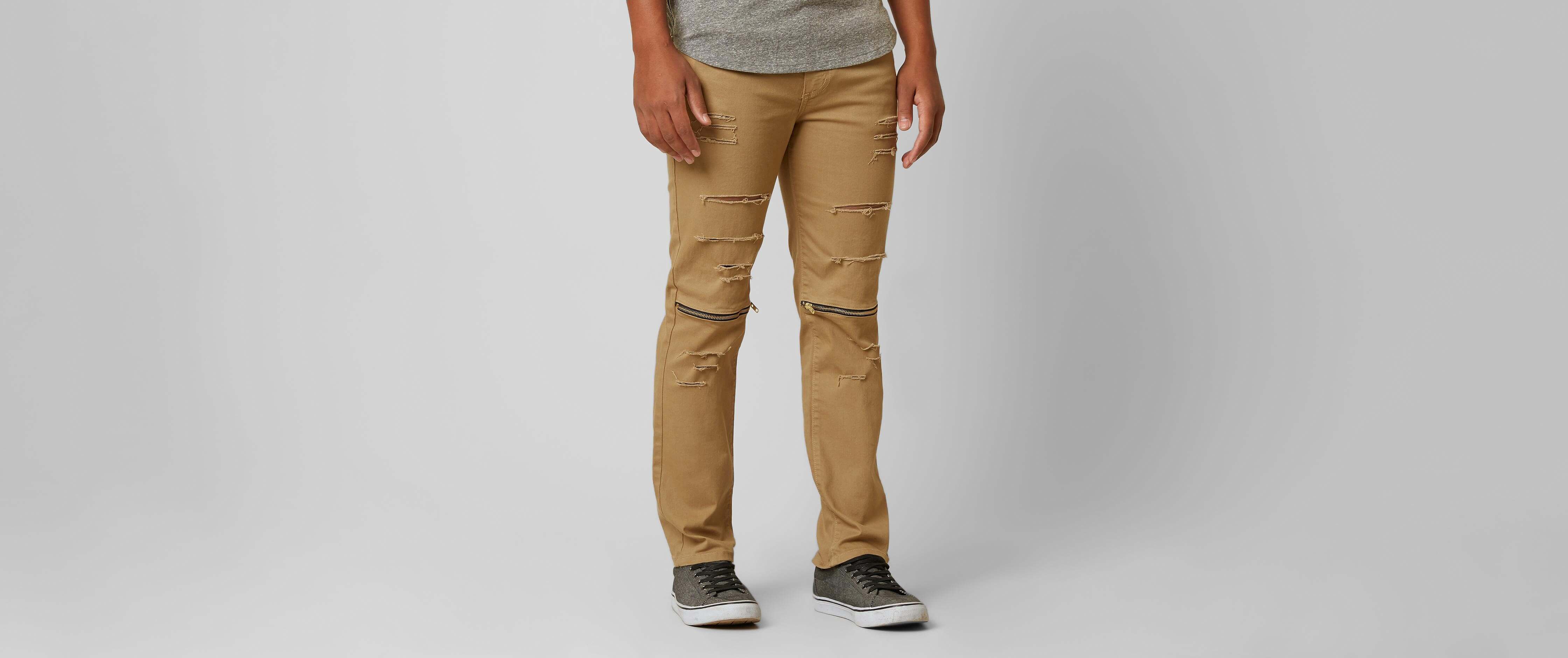 Rustic Dime Shredded Stretch Jean - Men's Jeans in Khaki | Buckle