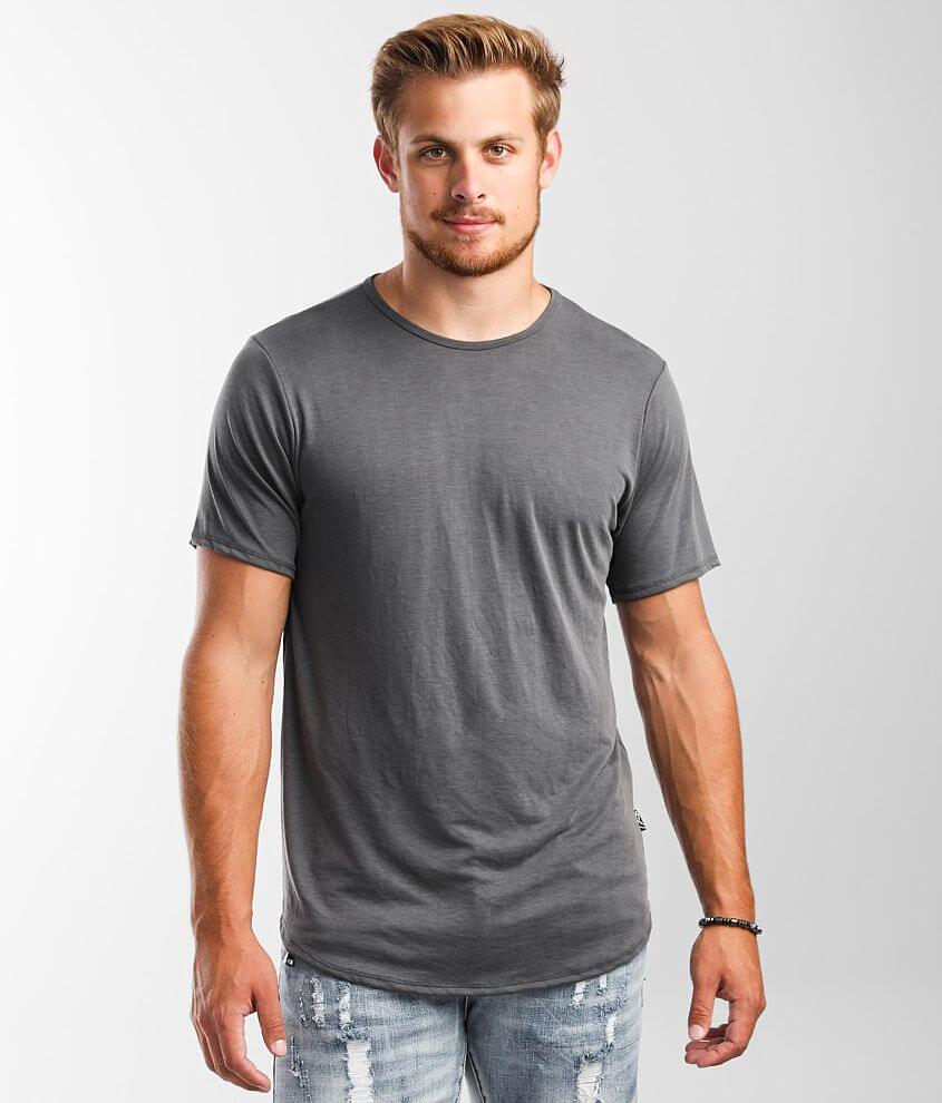 Rustic Dime Long Body T-Shirt - Men's T-Shirts in Charcoal | Buckle