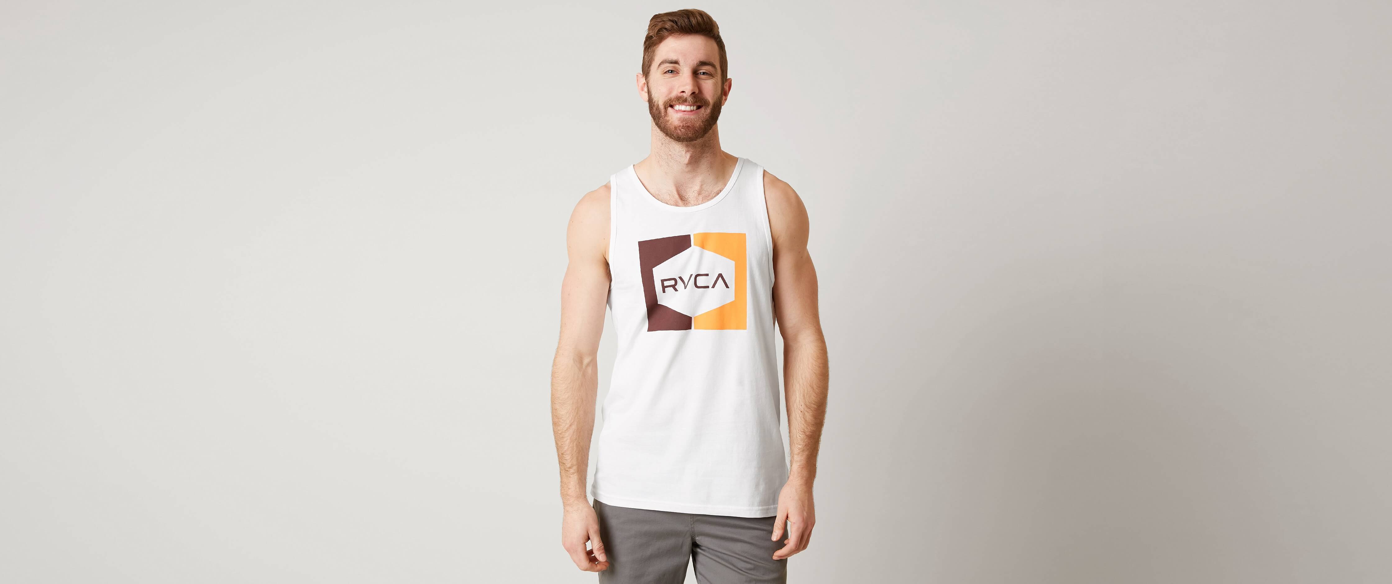 RVCA Invert Hex Tank Top - Men's Tank Tops in White | Buckle